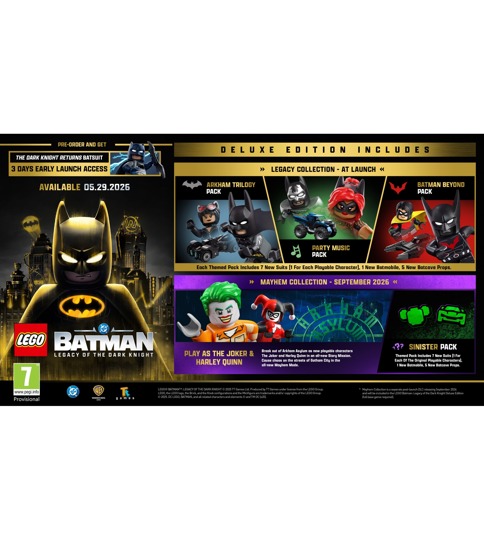 Lego Batman: Legacy of the Dark Knight Deluxe Edition Nintendo Switch 2 ...