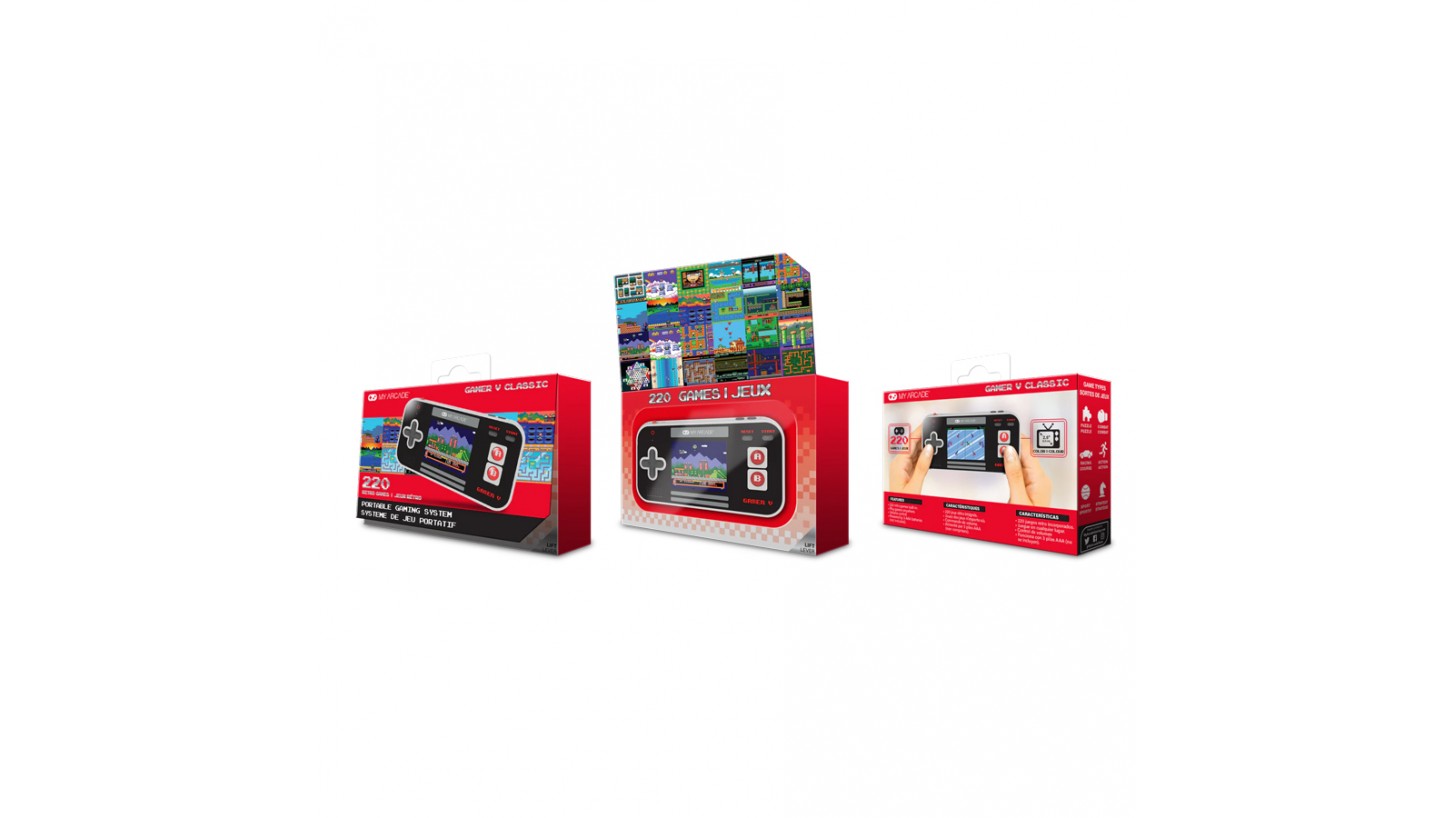 My Arcade - Gamer V Classic - Portable Console (200 GAMES IN 1) - Black ...